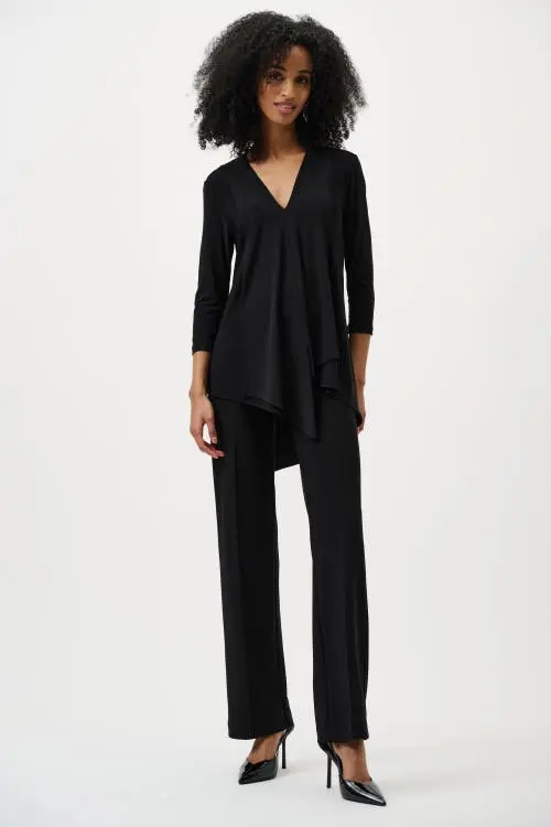 Joseph Ribkoff Wide Leg Pants - Black