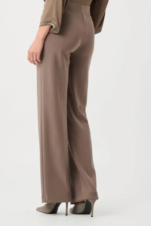 Joseph Ribkoff Classic Wide Leg Pants - Mink