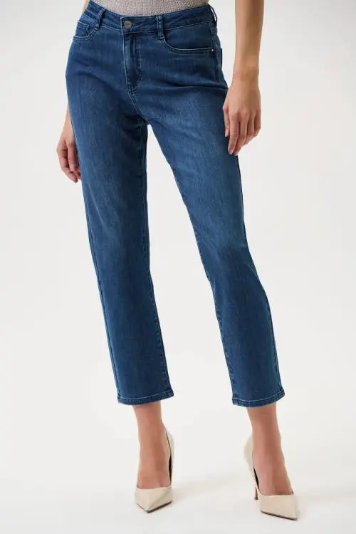 Joseph Ribkoff Gia Classic Slim Fit Jeans - Denim Medium Blue