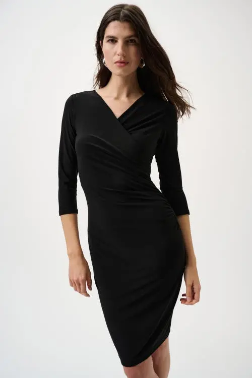 Joseph Ribkoff Wrap Sheath Dress