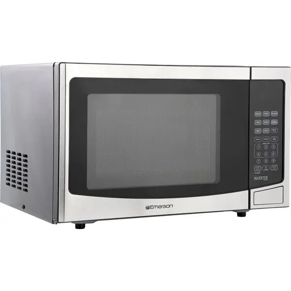 EMERSON 1.2 Cu Ft 1000 Watt Countertop Microwave Oven - Silver