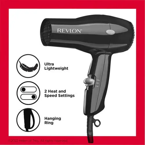 REVLON The Essential Compact Hair Dryer With 2 Heat Settings