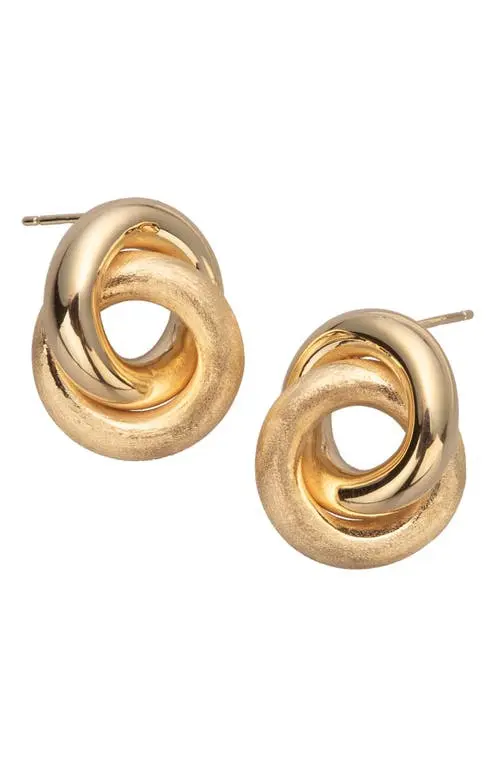 Jennifer Zeuner Jewelry Marlowe Hoop Earrings - Yellow Gold