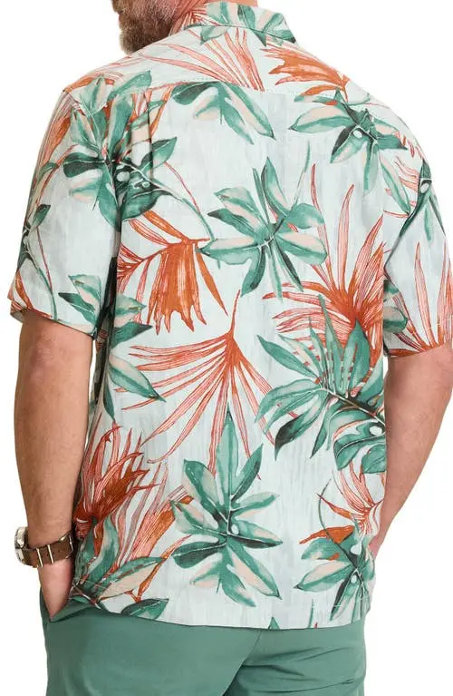 Tommy Bahama Tidal Fronds Silk Camp Shirt - Pale Opal