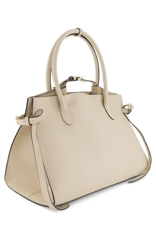 REE PROJECTS Large Bette Leather Tote - Beige