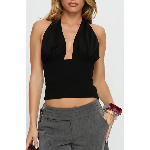Princess Polly Korienna Crop Halter Top