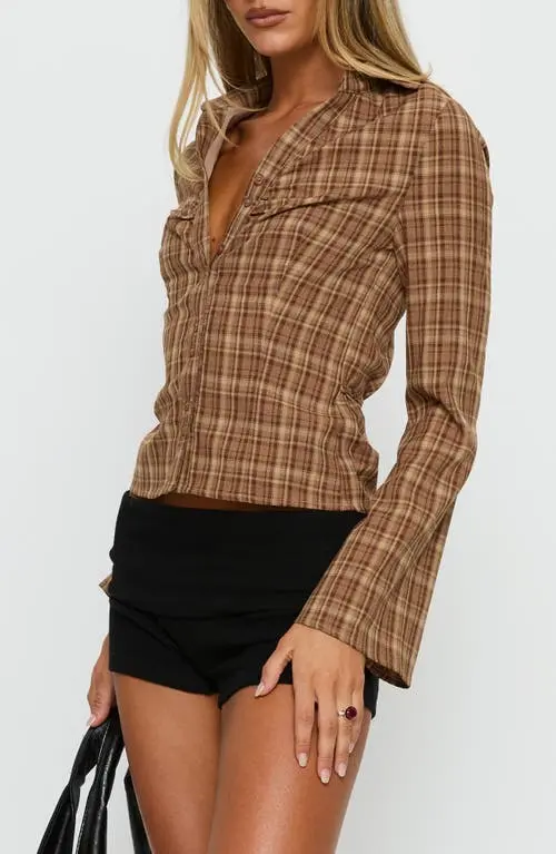Princess Polly Arianwyn Plaid Shirt
