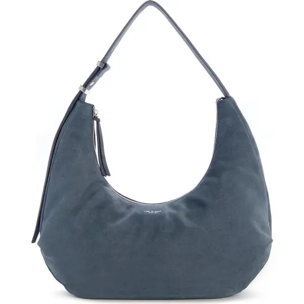 Rag & Bone Large Suede Hobo Bag - Blue