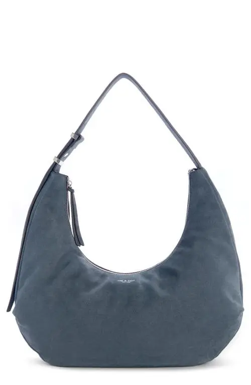 Rag & Bone Large Suede Hobo Bag - Blue