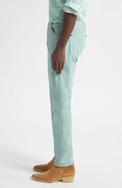 Double Rl Slim Fit Jeans - Turquoise