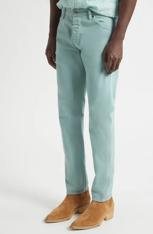 Double Rl Slim Fit Jeans - Turquoise