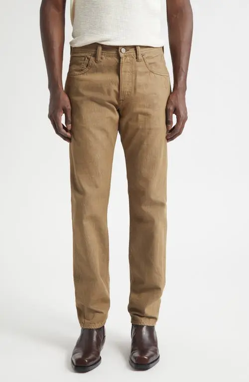 Double Rl Slim Fit Jeans - Medium Brown