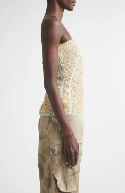 Rick Owens Sequin Tulle Bustier Top