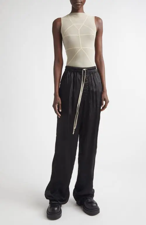 Rick Owens Temple Sleeveless Tulle Top - Sand