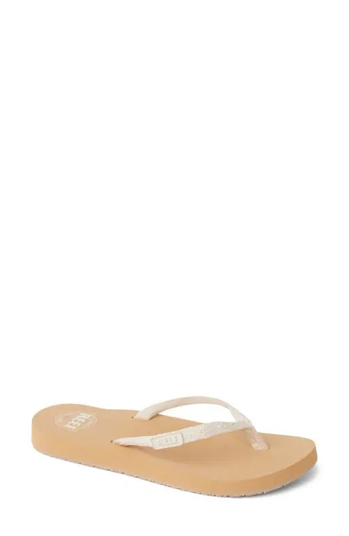 Reef Ginger Flip Flops - Cream/tan