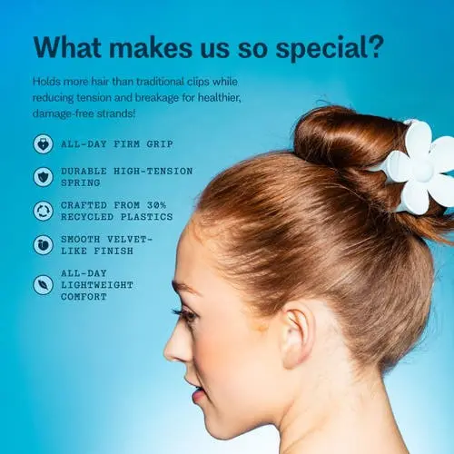 GIMME BEAUTY Flower Claw Clip Duo