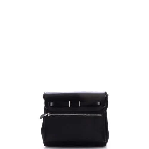 Hermès Herbag Zip Toile And Leather 20 - Noir