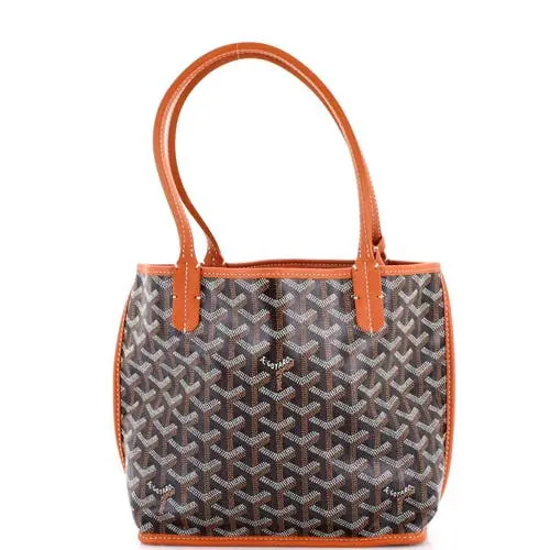 Goyard Anjou Reversible Tote Coated Canvas Mini - Brown