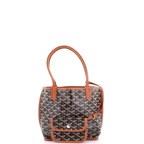 Goyard Anjou Reversible Tote Coated Canvas Mini - Brown