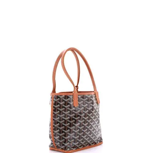 Goyard Anjou Reversible Tote Coated Canvas Mini - Brown