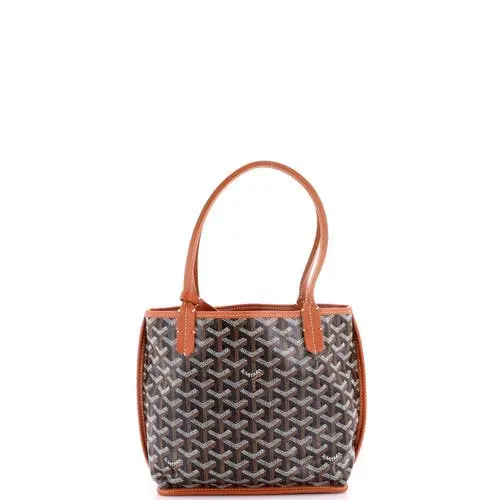 Goyard Anjou Reversible Tote Coated Canvas Mini - Brown