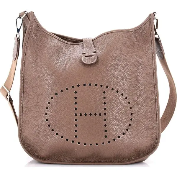 Hermès Evelyne Bag Gen Iii Clemence Pm - Etoupe