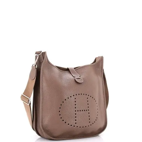 Hermès Evelyne Bag Gen Iii Clemence Pm - Etoupe