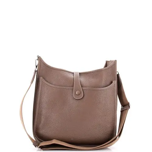 Hermès Evelyne Bag Gen Iii Clemence Pm - Etoupe