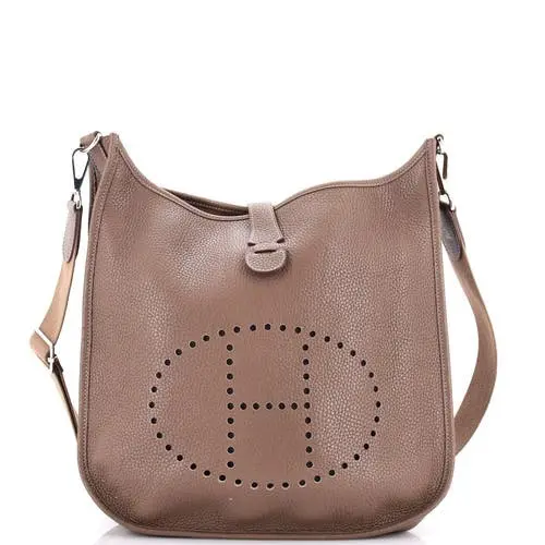 Hermès Evelyne Bag Gen Iii Clemence Pm - Grey