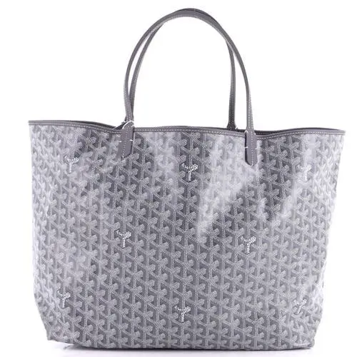 Goyard Saint Louis Gm Tote Coated Canvas - Gray