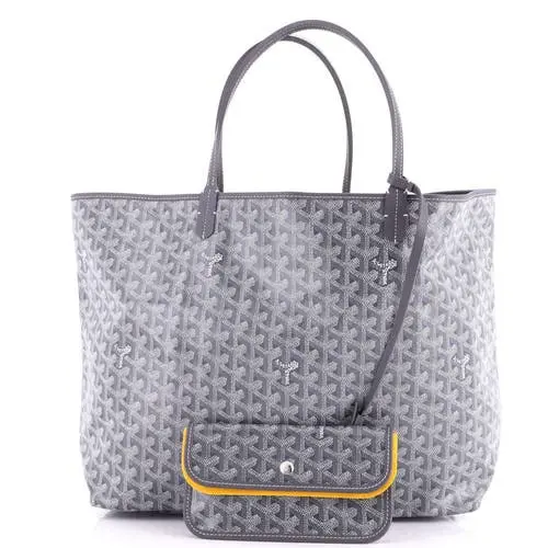 Goyard Saint Louis Tote Coated Canvas Gm - Grey