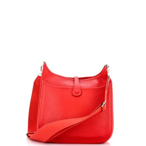 Hermès Evelyne Bag Gen Iii Clemence Pm - Rouge Tomate