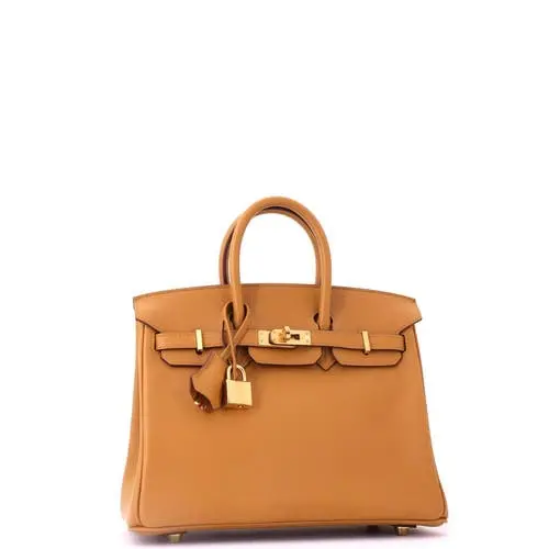 Hermès Birkin Handbag Swift With Gold Hardware 25