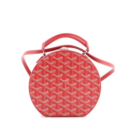 Goyard Alto Hatbox Bag Coated Canvas - Red