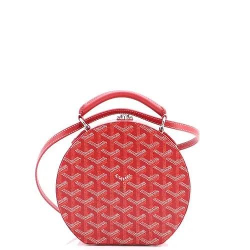 Goyard Alto Hatbox Bag Coated Canvas - Red