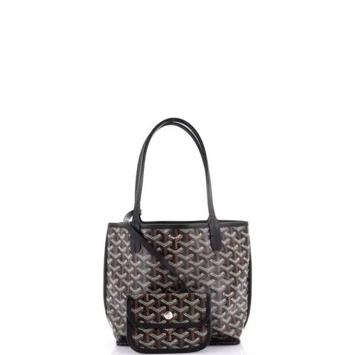 Goyard Anjou Reversible Tote Coated Canvas Mini - Black