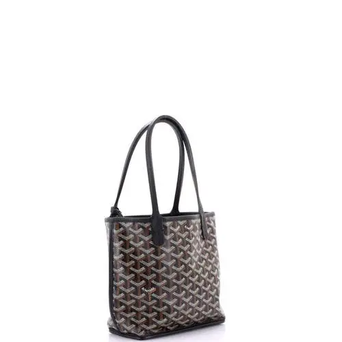 Goyard Anjou Reversible Tote Coated Canvas Mini - Black
