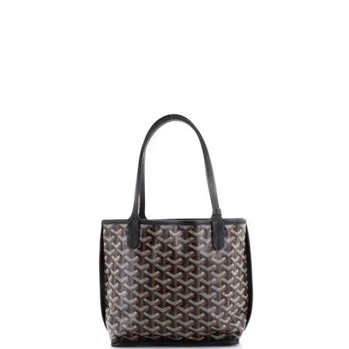 Goyard Anjou Reversible Tote Coated Canvas Mini - Black