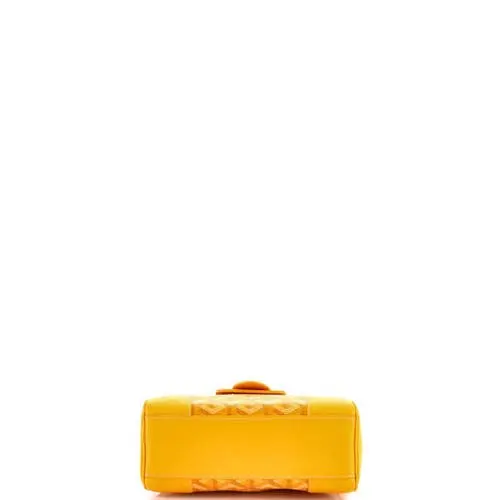 Goyard Saigon Top Handle Bag Coated Canvas With Leather Mini - Orange