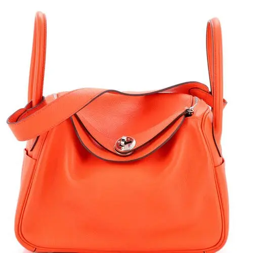 Hermès Lindy Evercolor 26 Handbag - Orange