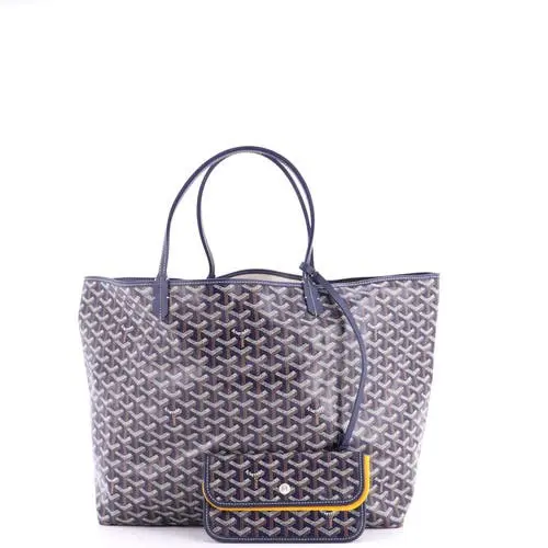 Goyard Saint Louis Tote Coated Canvas Gm - Blue