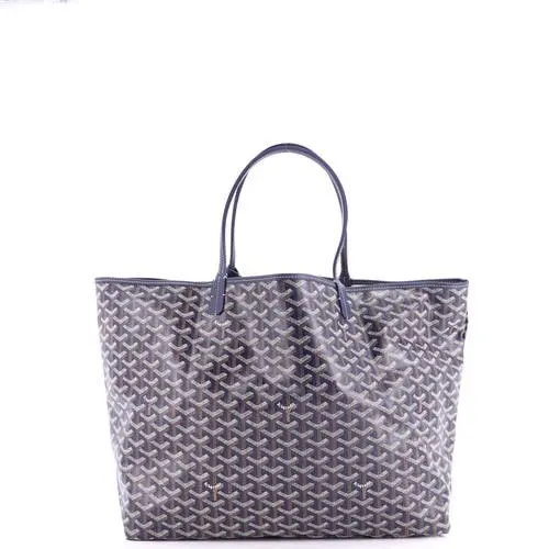 Goyard Saint Louis Tote Coated Canvas Gm - Blue