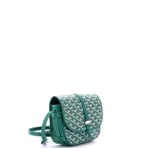 Goyard Belvedere Ii Messenger Bag Coated Canvas Pm - Green