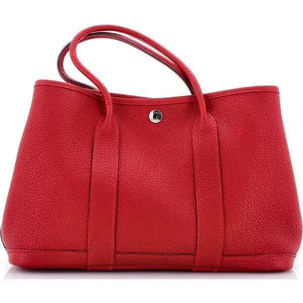 Hermès Garden Party Tote Leather 30 - Red