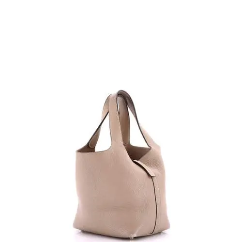 Hermès Picotin Bag Clemence Pm - Grey
