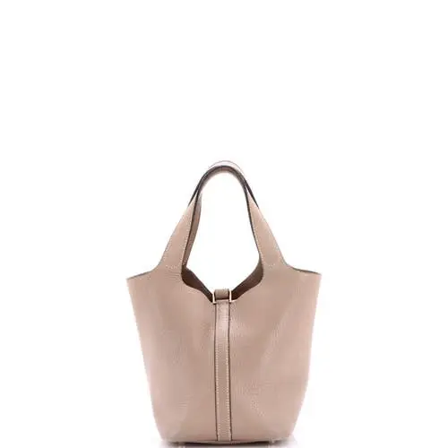 Hermès Picotin Bag Clemence Pm - Grey
