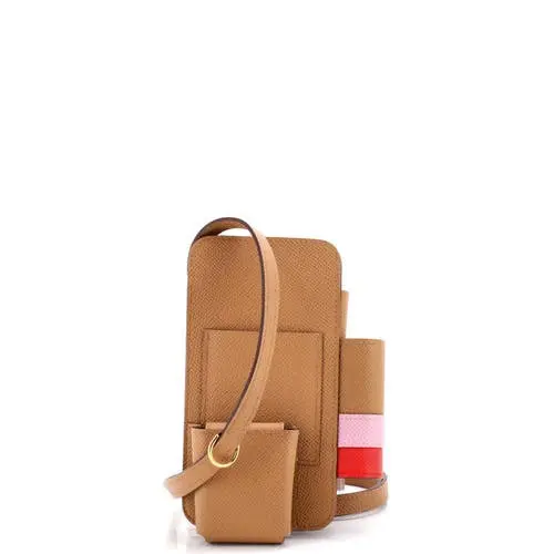 Hermès Hermesway Phone Case Crossbody Bag Epsom - Chai