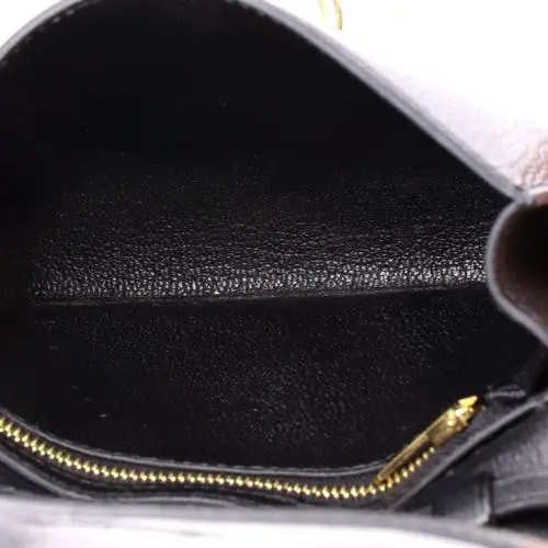 Hermès Chaine D'ancre Compact Wallet On Strap Chevre Mysore