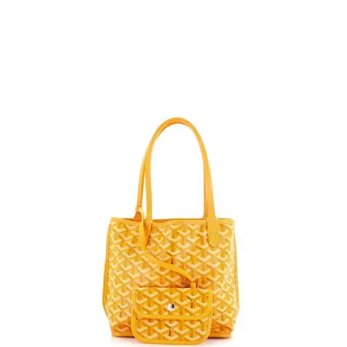 Goyard Anjou Reversible Tote Coated Canvas Mini - Yellow
