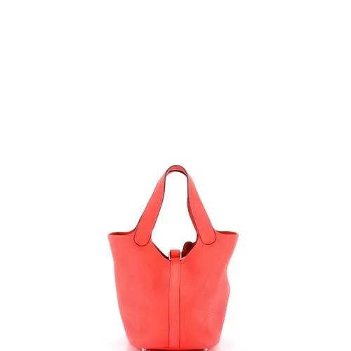 Hermès Picotin Lock Bag Clemence Pm - Rose Texas
